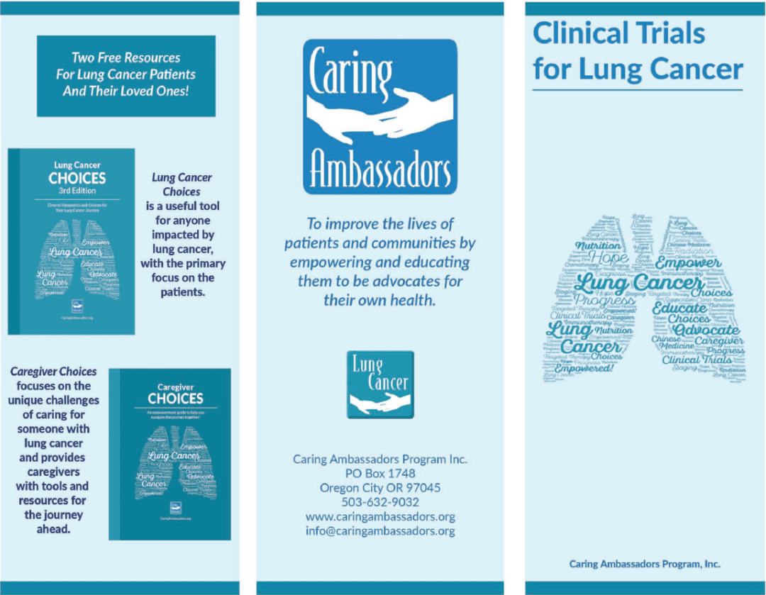 Clinical Trials for Lung Cancer Brochure | Caring Ambassadors