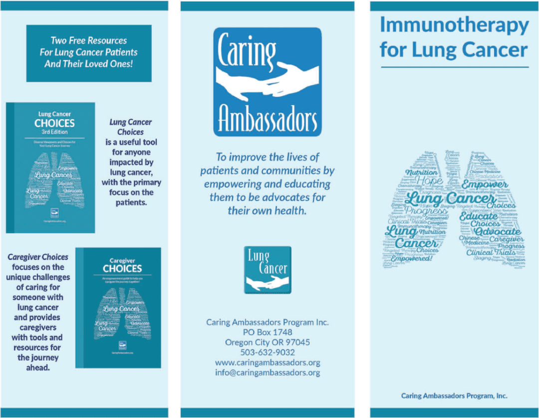 Immunotherapy for Lung Cancer Brochure | Caring Ambassadors Immunotherapy for Lung Cancer Brochure | Caring Ambassadors