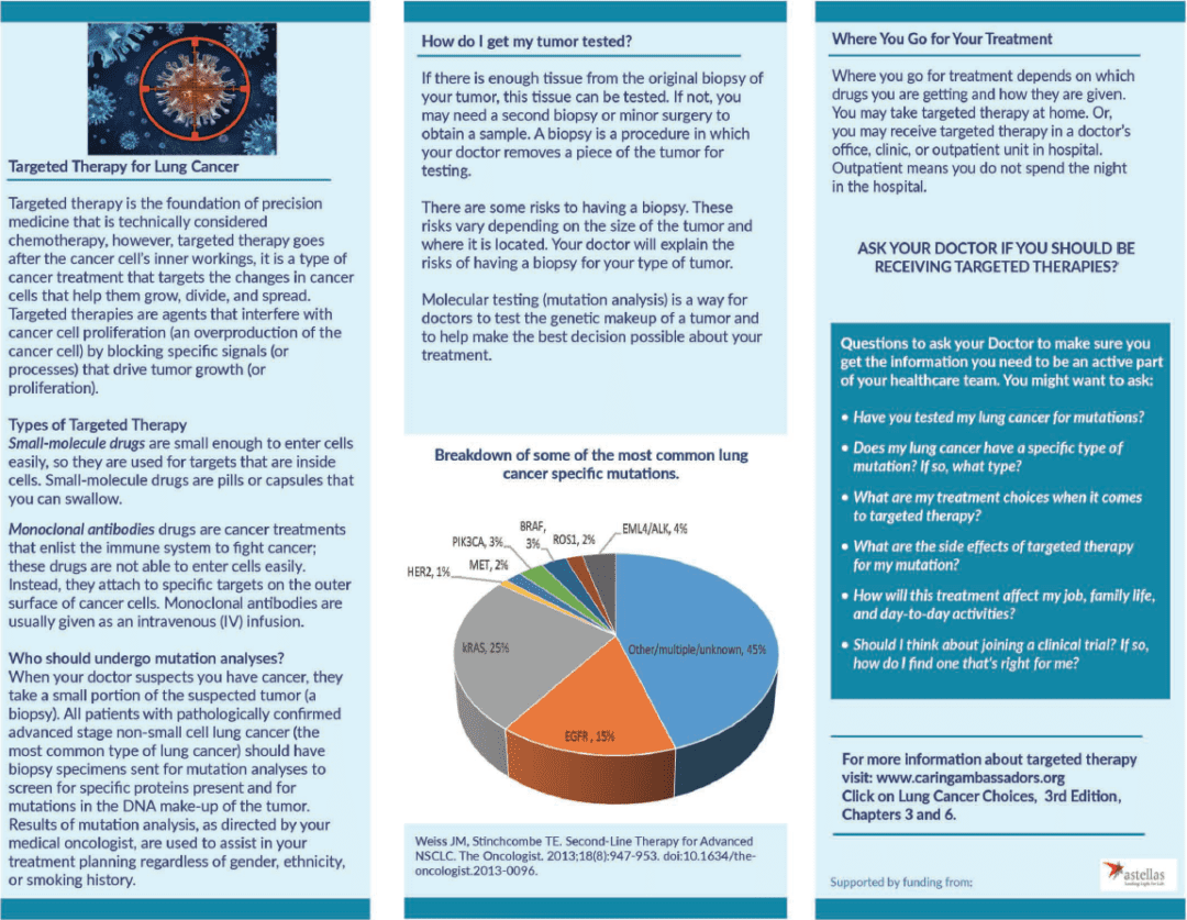 Targeted Therapy for Lung Cancer Brochure | Caring Ambassadors Targeted Therapy for Lung Cancer Brochure | Caring Ambassadors